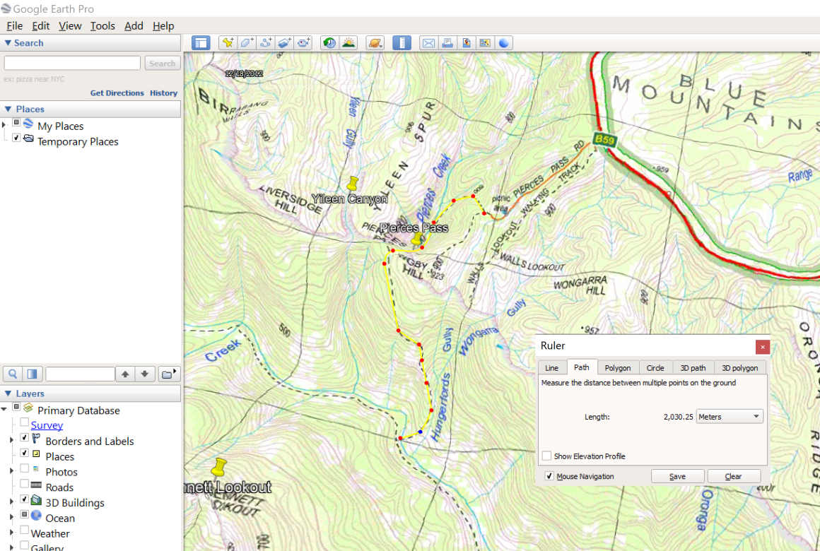 Viewing the Free GeoPDFs from SixMaps in Google Earth - fat canyoners